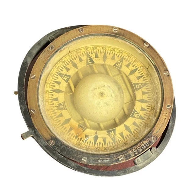 ANTIQUE RITCHIE BRASS 10 1/2" Marine Compass $1,199.99 - PicClick CA