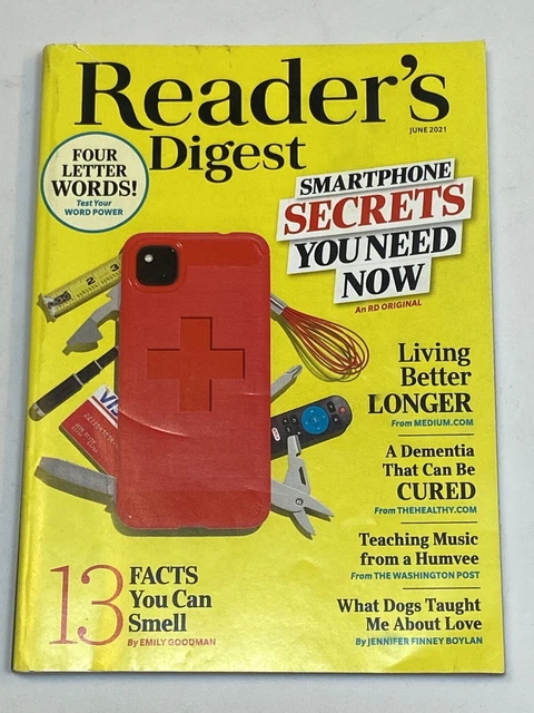 READER'S DIGEST MAGAZINE June 2021 Smartphone Secret Living ...
