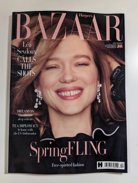 LEA SEYDOUX HARPER'S Bazaar UK April 2024 $17.43 - PicClick CA
