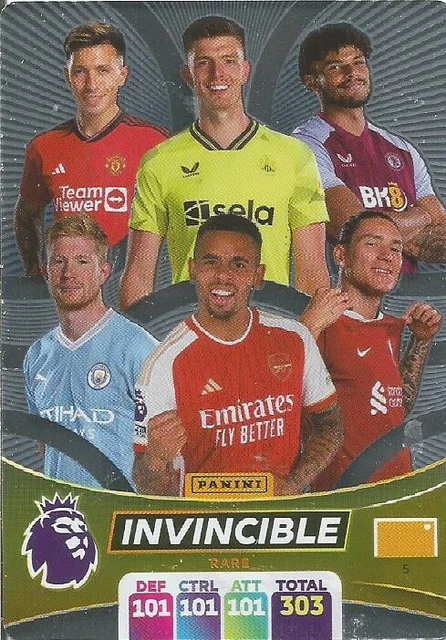 PANINI PREMIER LEAGUE 2023/24 Adrenalyn Xl Invincible Card Mint £21.60 ...