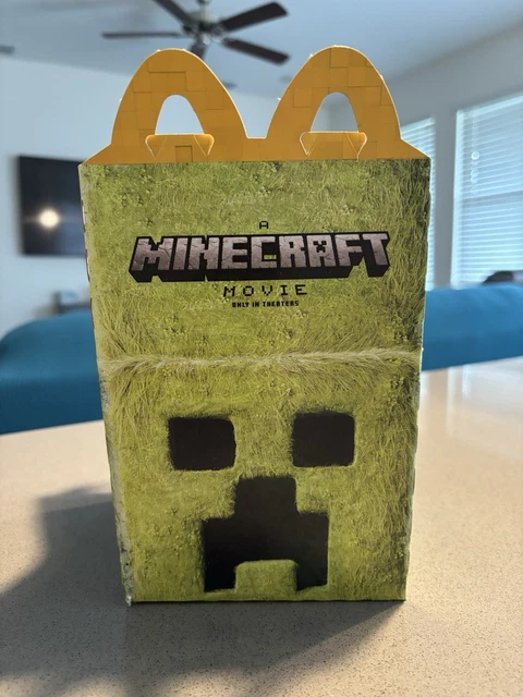 MCDONALD'S MINECRAFT MOVIE Theme Kids Happy Meal Box W Green Creeper ...