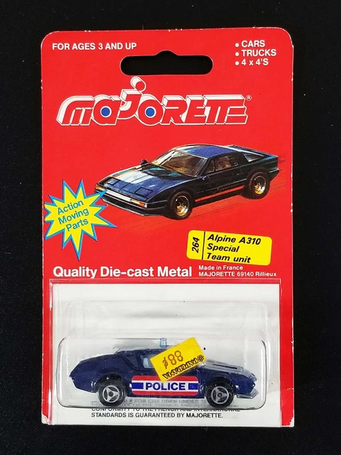 MAJORETTE RENAULT ALPINE A310 Police Special Team Unit / #264 / Made in ...