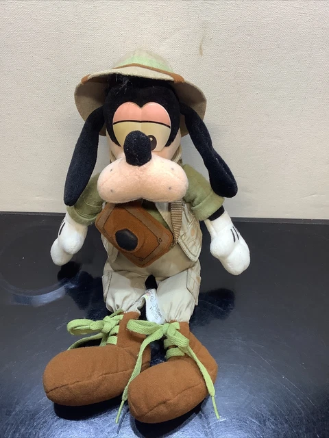 DISNEY GOOFY PLUSH Soft Toy Teddy 13” Outfit Mickey Mouse Dog Safari ...