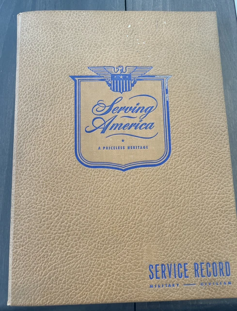 VTG 1942 WW II Era Military Service Record Of Civilian Enlisted $15.00 ...