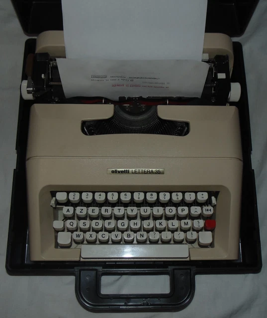 OLIVETTI LETTERA 35 Mario Bellini design clavier français azerty EUR ...