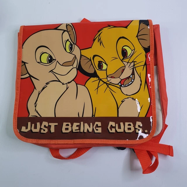 DISNEY LION KING Simba Nala Rectangle Backpack Satchel 30cm x 35cm x ...