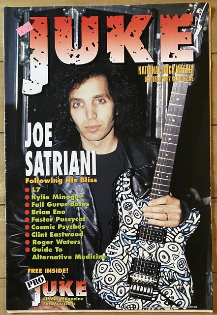 JUKE MAGAZINE #910 1992 Joe Satriani, L7, Kylie Minogue, Roger Waters ...