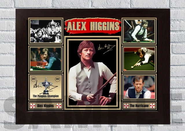 ALEX 'HURRICANE' HIGGINS Snooker Collectable/Memorabilia/Gift #43 ...