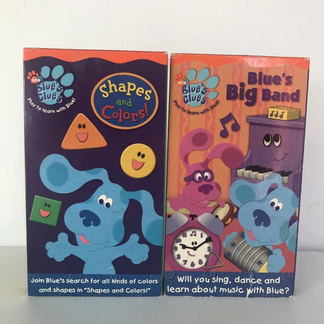 BLUES CLUES VHS Tape Lot: Shapes and Colors, Blue’s Big Band EUR 18,53 ...