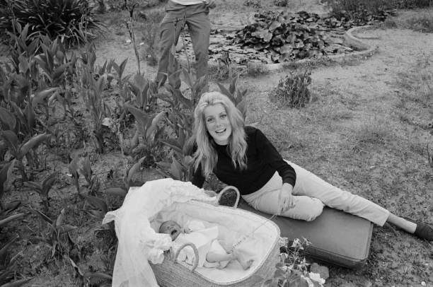 CATHERINE DENEUVE HER son Christian Vadim on July 22 1963 France Old ...