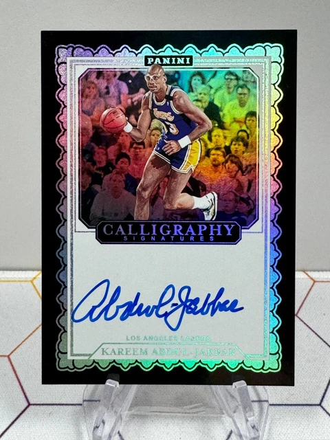 2023-24 PANINI KAREEM Abdul-Jabbar RC Calligrafia su carta Auto Lakers EUR 60,68 - PicClick IT