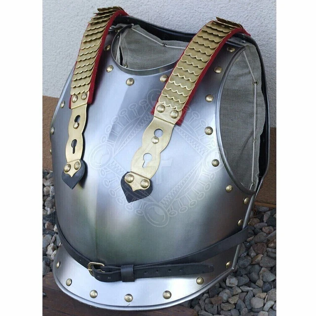 CUIRASSE MÉDIÉVALE DES Cuirassiers Français Plastron Veste de Chevalier ...