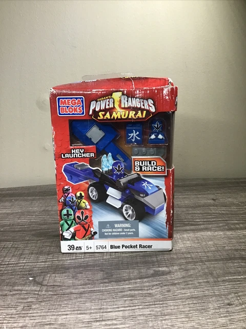 MEGA BLOKS 5764 Power Rangers Super Samurai Racer BLUE 2012 New Sealed ...