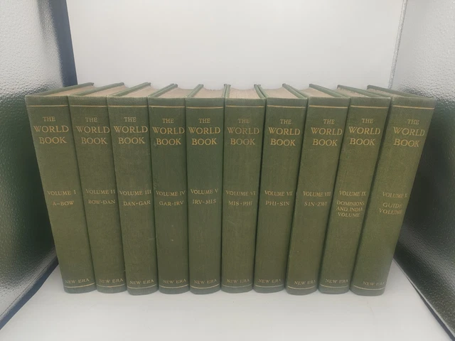 THE WORLD BOOK Encyclopedia 1937 Lord Gorell New Era 1st Ed 10 Volumes ...
