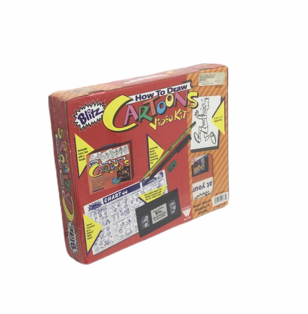BRUCE BLITZ HOW To Draw Cartoons VHS Video Kit £10.42 - PicClick UK