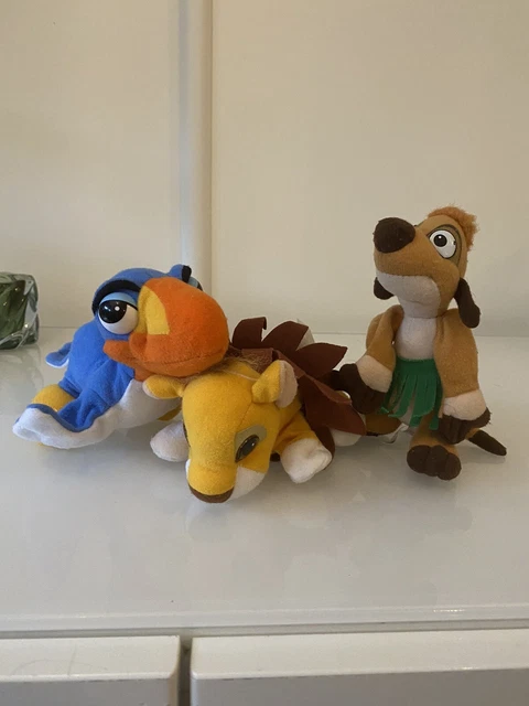 DISNEY AUTHENTIC LION King Plush Zazu,Simba,Timon,Finger Puppets ...