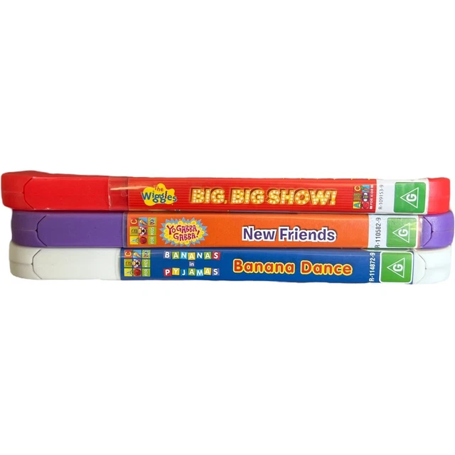 CHILDREN’S DVD BUNDLE The Wiggles Yo Gabba Gabba Bananas In Pyjamas ...