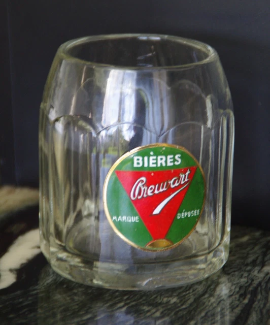VERRE À BIÈRE chope Breuvart 6/20 EUR 25,00 - PicClick FR