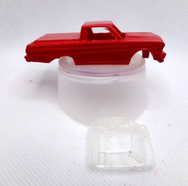 RESIN HO SLOT CAR scale Ford ranchero body cast in red, T-jet mounts ...