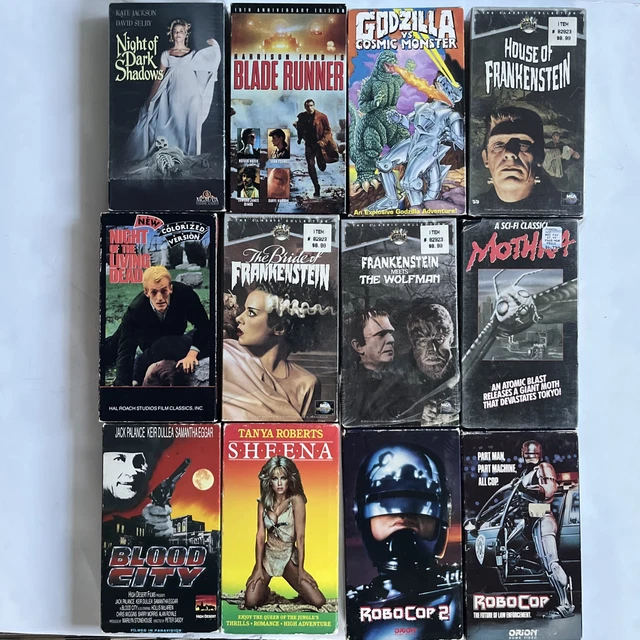 HORROR SCI-FI VHS LOT 12 Godzilla Frankenstein Robocop £46.58 - PicClick UK
