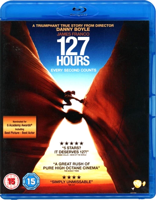 127 HOURS (BLU-RAY-2011, 1-Disc) James Franco. **"Trapped Hiker True ...
