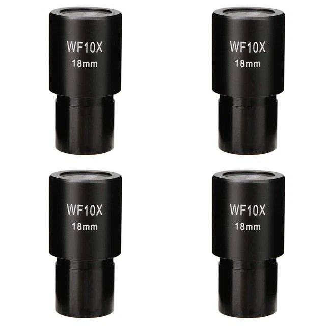 4X 10X OCULAIRE de Microscope Grand Angle Adaptateur de Lentilles ...
