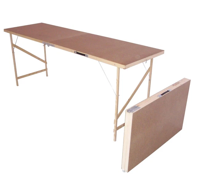 WOODEN HARDBOARD FOLDING Wallpaper Paste Pasting Table Decorating table ...