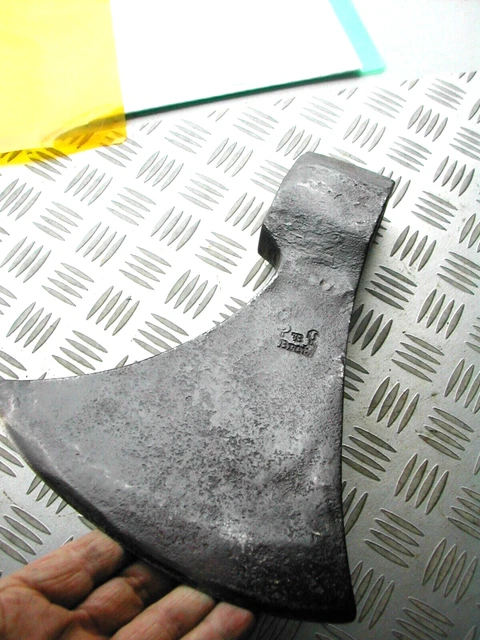 GRAND FER DE Hache Ancien BRET Outil de Bûcheron Objets du Début XXème ...