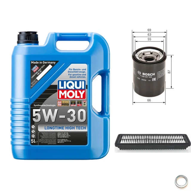 BOSCH INSPECTION SET 5L Liqui Moly Longtime High Tech 5W-30 pour Hyundai i10 EUR 88,16 - PicClick FR