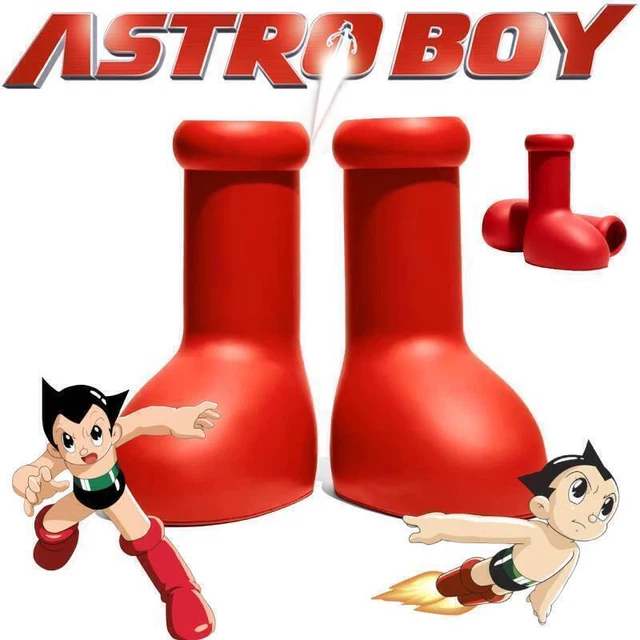NEW MSCHF BIG Red Boots Unisex Versatile BRB Astroboy Rain Boots Rubber Sole £45.97 - PicClick UK