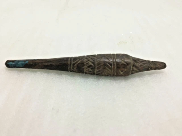 INDIO VINTAGE ANTIGUO Madera Mano Tallado Tinta Kalam (Pluma ) EUR 54 ...