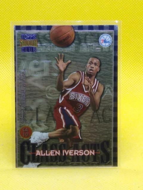 ALLEN IVERSON 1996-97 Stadium Club CLASS ACTS ROOKIE #CA10 Dikembe ...