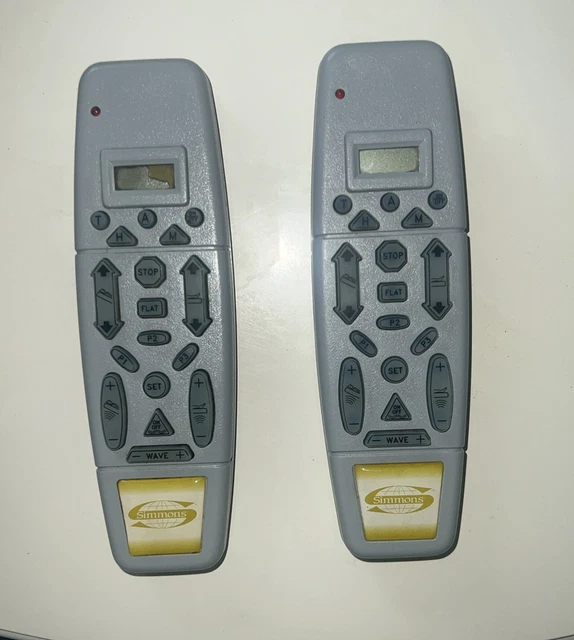 2 SIMMONS ORTHOMATIC Leggett & Platt Bed Remote Controller J4BAGW02 For ...