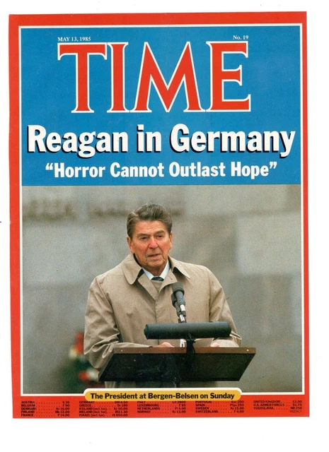1985 TIME RONALD Reagan En Allemagne Est Solo Le Cover D'Origine De ...