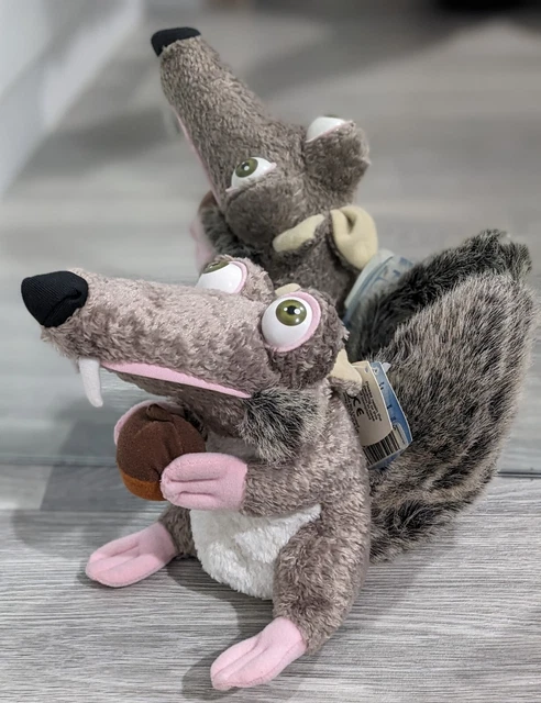 ICE AGE SCRAT Squirrel 8” Plush Soft Toy 2002 Jakks Pacific With Tags £ ...