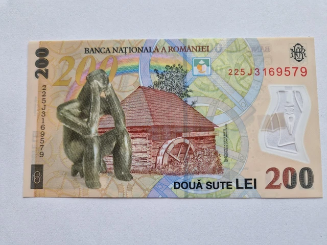 RUMÄNIEN ROMANIA 200 Lei Polymer Banknote 2018 Lucian Blaga EUR 50,00 ...