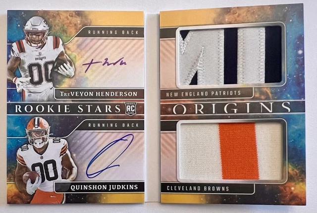 2025 ORIGINS TREVEYON Henderson Quinshon Judkins Rookie Dual Patch Auto RPA /10 $405.67 ...