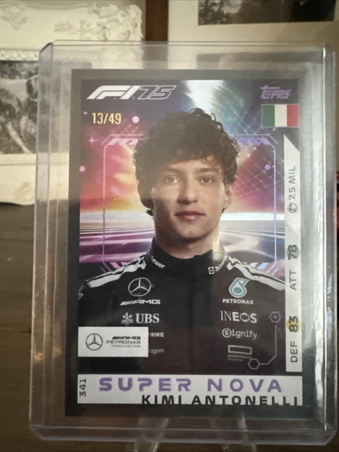 TOPPS F1 TURBO Attack 2025 Kimi ANTONELLI/49 Formula 1 Indian Super ...