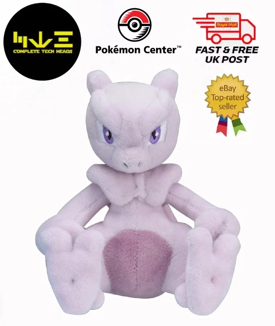 POKÉMON CENTER MEWTWO Sitting Cuties Plush 14cm Official Poke Doll UK £ ...