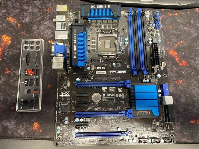MSI Z77A-GD55, LGA 1155/Socket H2, Intel Motherboard £45.00 - PicClick UK