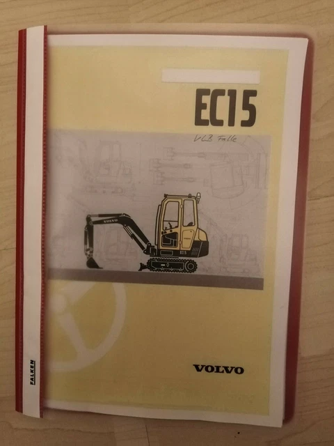 VOLVO MINIBAGGER BEDIENUNGSANLEITUNG EC15 Betriebsanleitung 2000 ...
