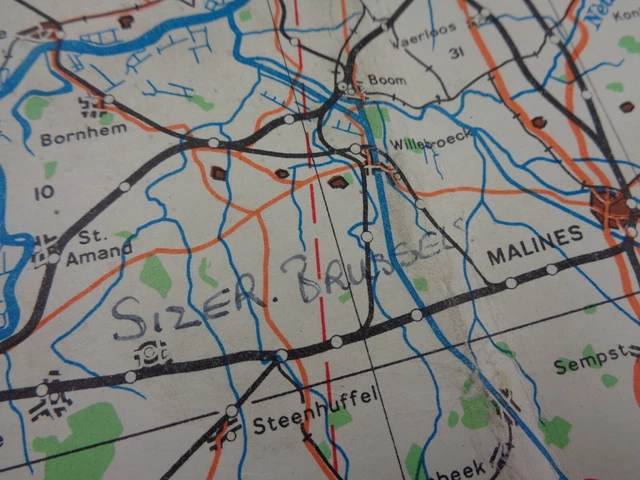 ORIGINAL WW2 RAF FIGHTER PILOT'S MAP (WING COMMANDER, DFC & BAR) £34.99 ...