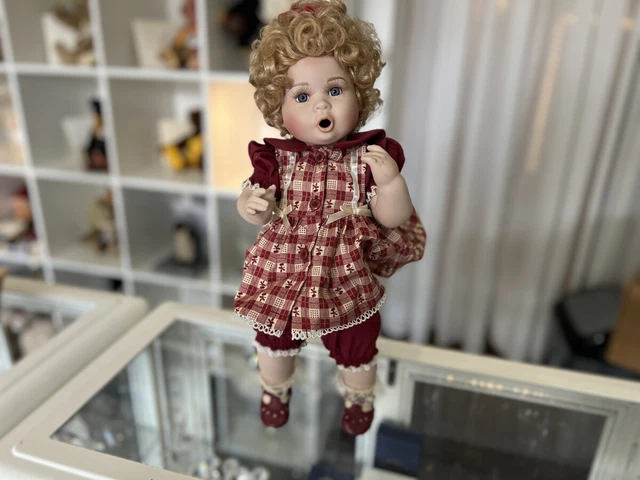 POUPON DE COLLECTION Porcelaine pour Collection,Poupée 44 Cm. en Parfaite EUR 52,13 - PicClick FR