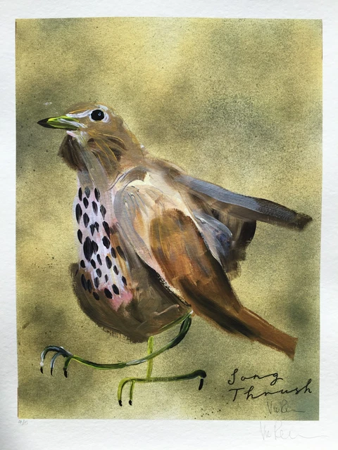 VIC REEVES (JIM Moir) - Song Thrush - Hand Finished Limited 4/5 Signed ...