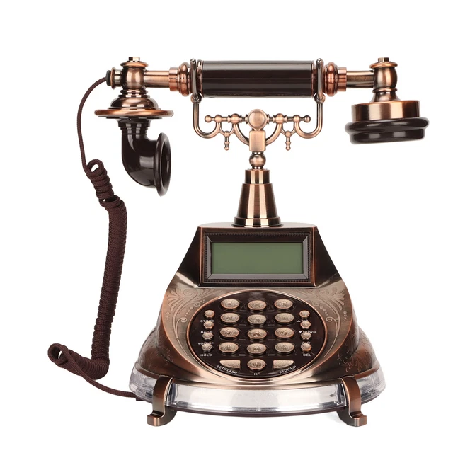 VINTAGE PHONE OLD Fashioned LCD Screen FSK Noise Reduction Retro ...