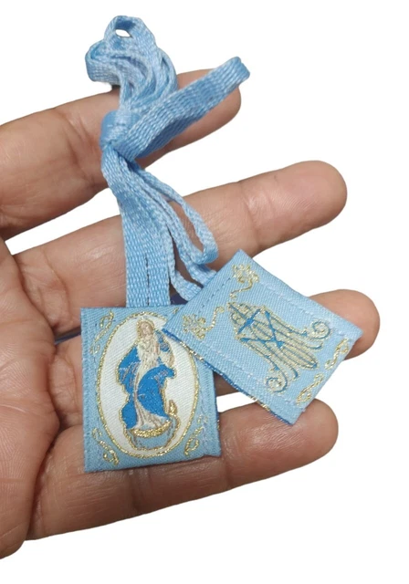 BLUE SCAPULAR IMMACULATE Conception.Escapulario de La Inmaculada ...