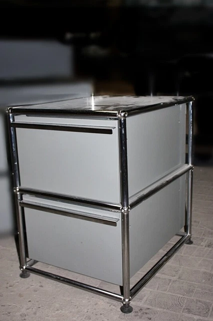 USM HALLER PEDESTALS Container Shelf 2xSchublade Pull-Out Grey £770.03 ...