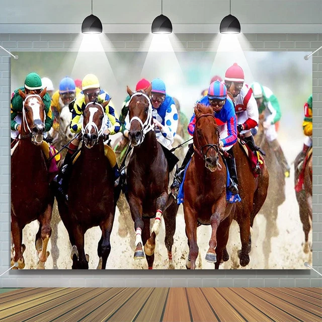HORSE RACING LIVE Kentucky Derby Party Backdrop $36.09 - PicClick AU