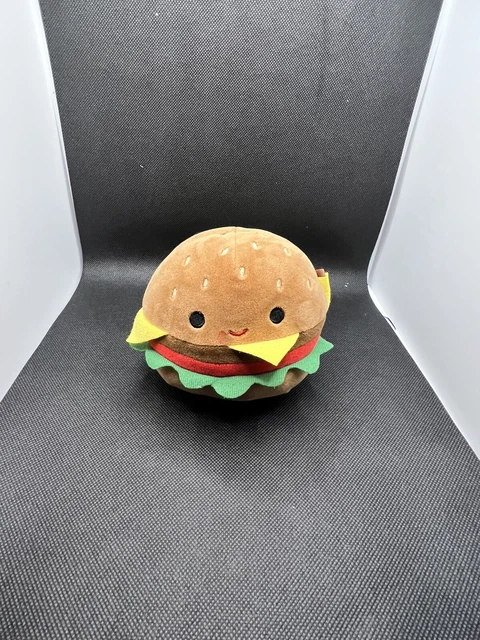 SQUISHMALLOWS CARL BURGER Cheeseburger Hamburger Food Soft Plush Toy 5 ...