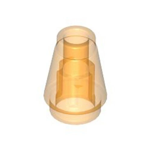 LEGO BRICKS 10X Transparent Orange 1x1 Small Round Nose Cone - 6172233 ...